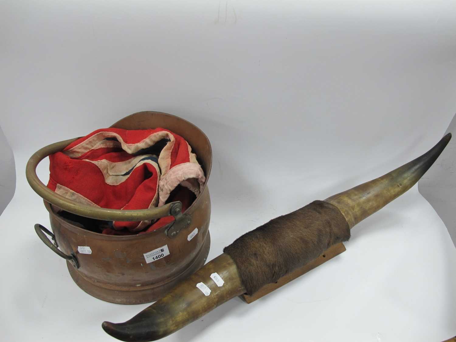 Lot 1400 - Red Ensign Fabric Flag, (worn),