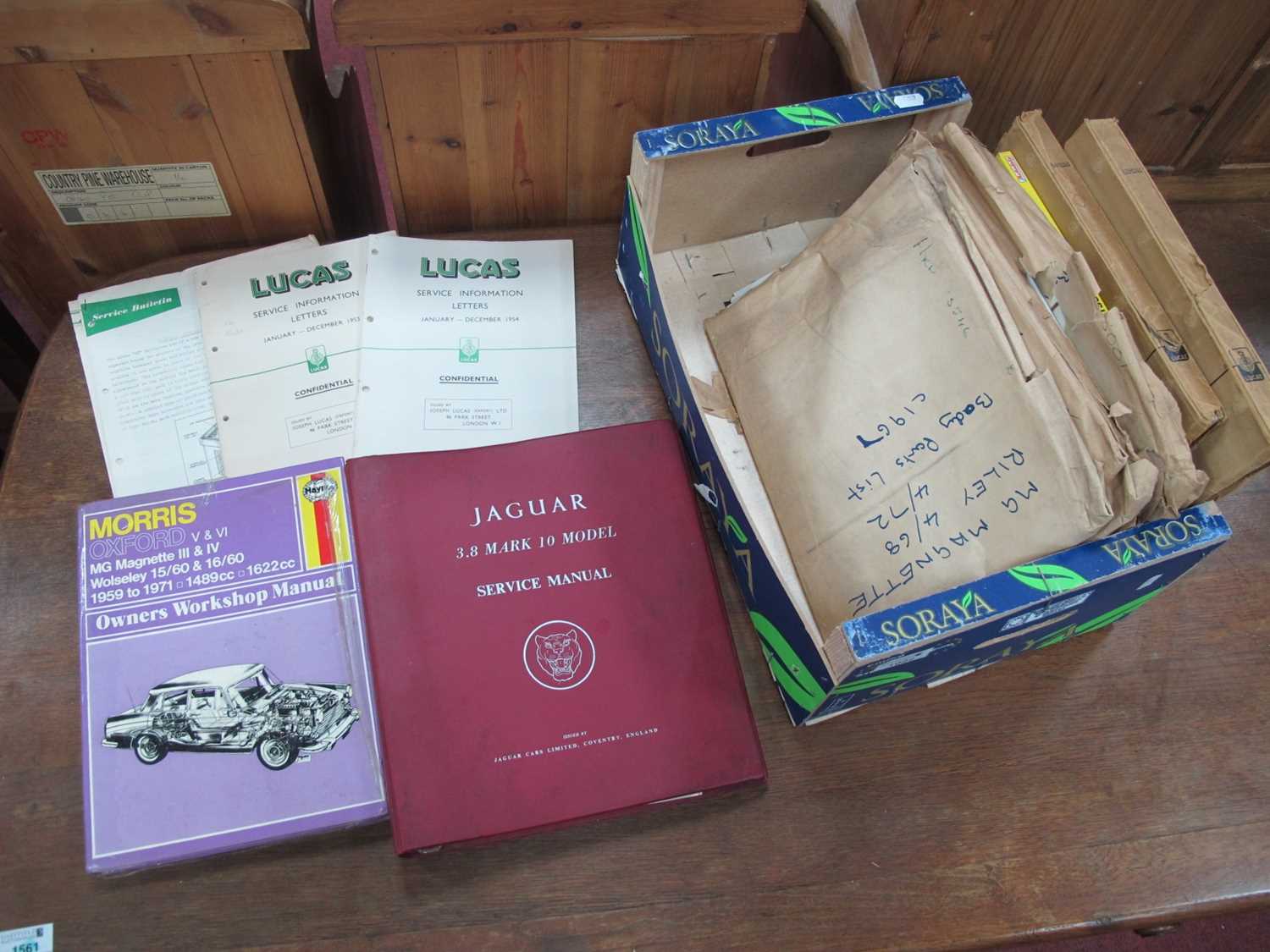 Lot 1022 - Motoring Manuals, including Lucas workshop