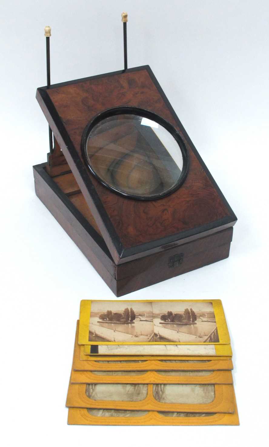 Lot 1275 - A Victorian Table Top Walnut Folding