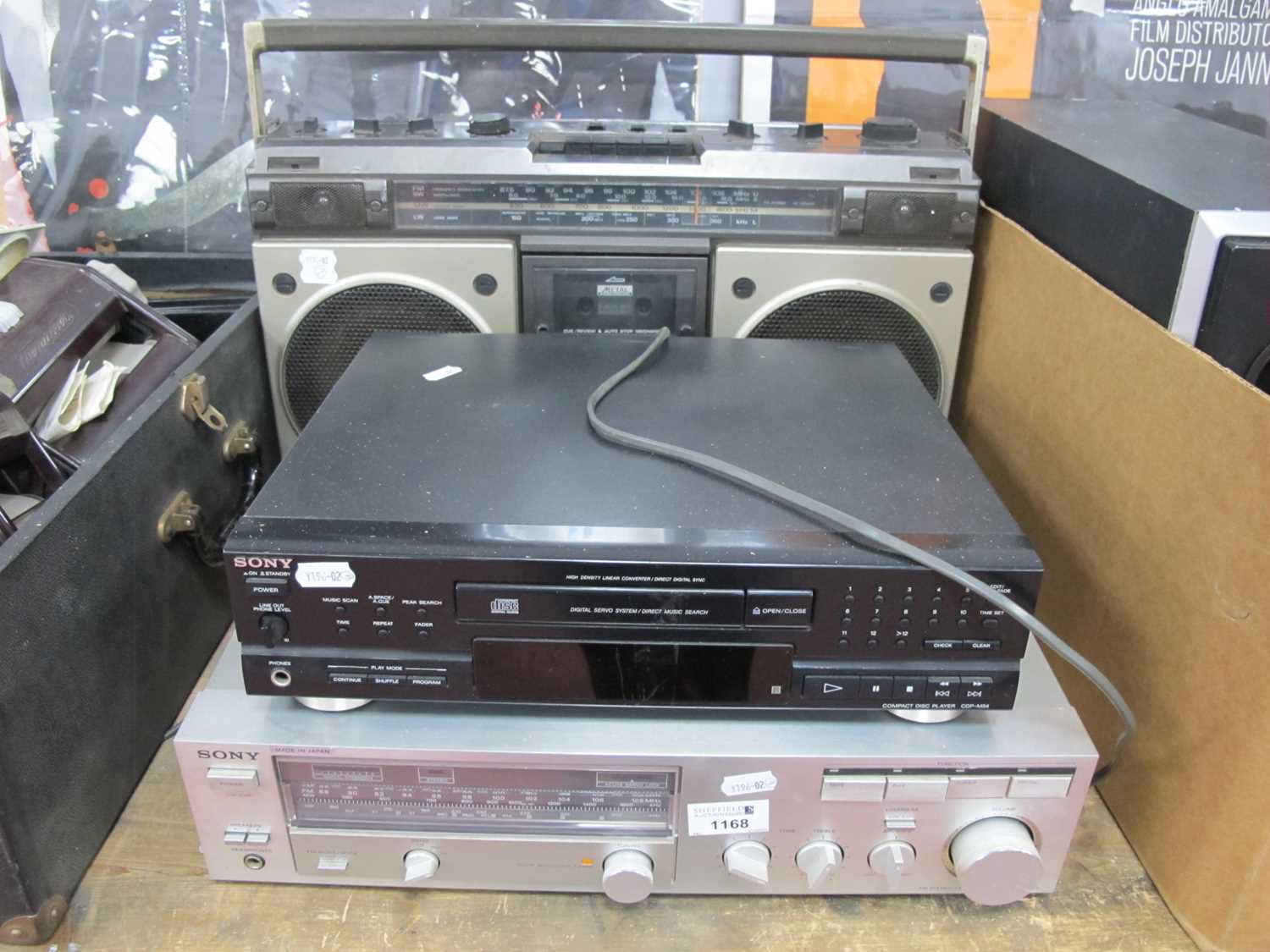 Lot 1168 - Sony CDP-M54 CD Player, Sony STR-VX2L