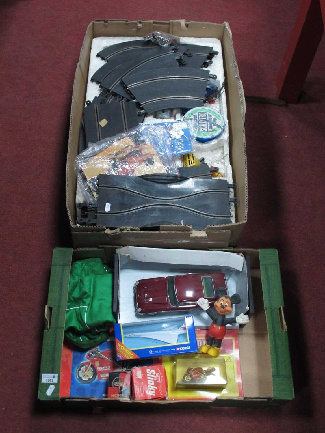 Lot 1073 - Scalectrix, diecast models, bendy rubber