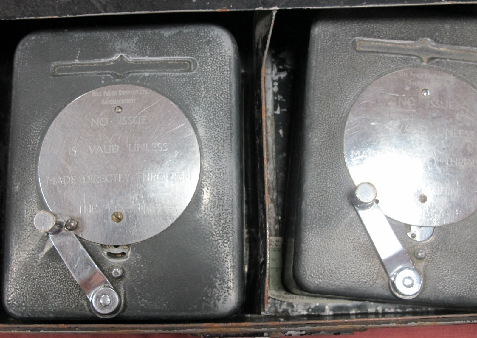 Lot 1393 - Bell Punch Company Automacheckit Machines,