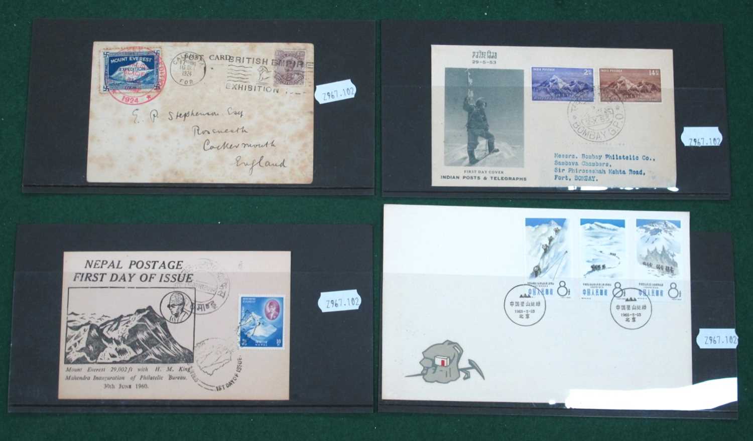 Lot 656 - Stamps: A 1924 Mount Everest Expedition