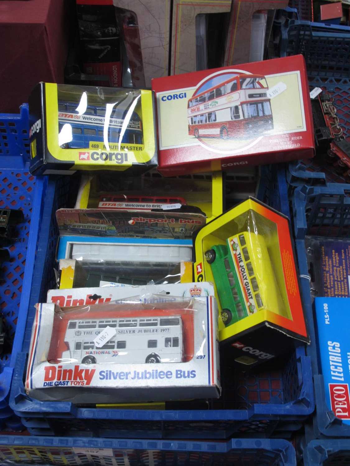Lot 456 - Nine Diecast and Plastic Model Buses by