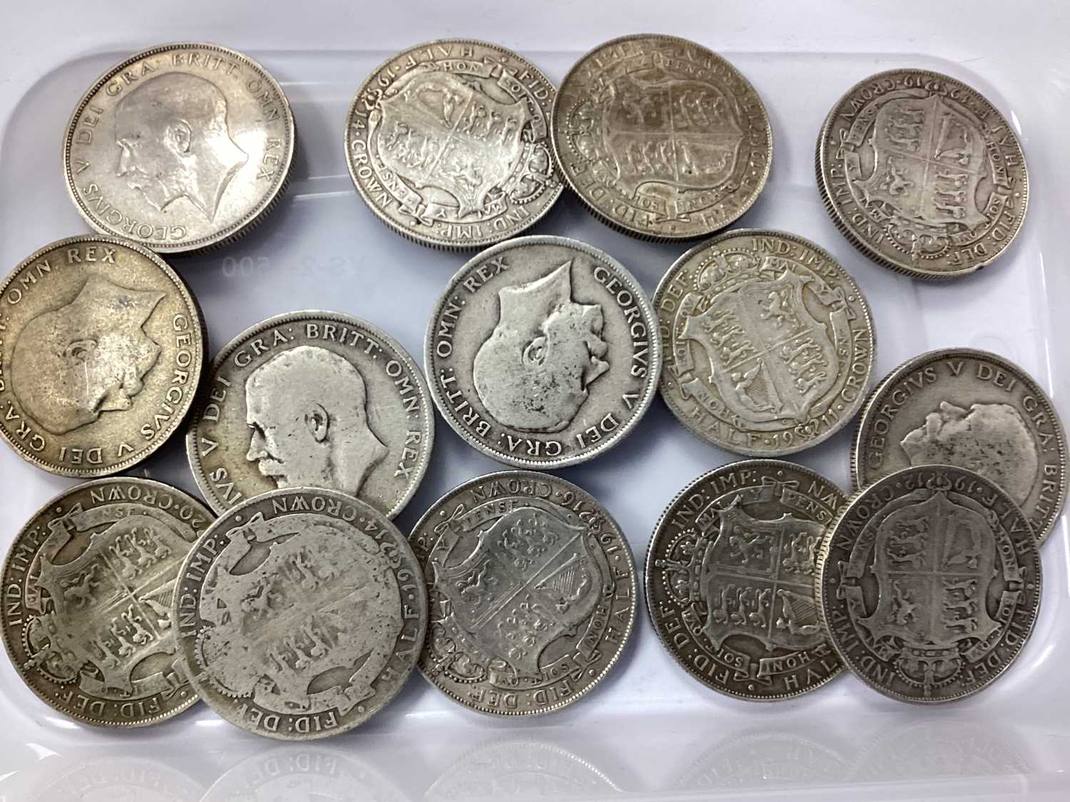 Lot 501 - GB Pre 1947 Silver Half Crowns, total weight