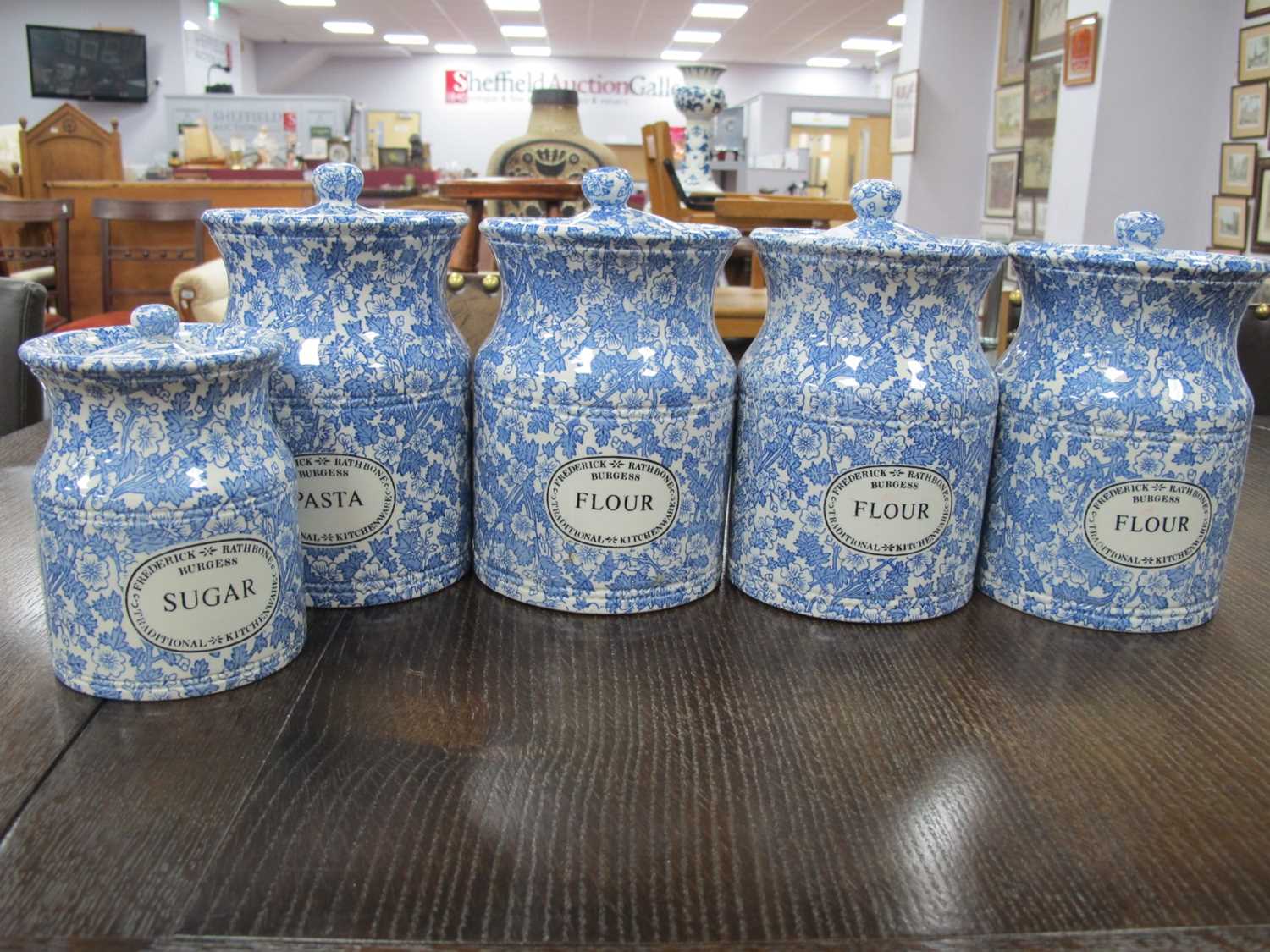 Lot 1010 - Frederick Rathbone Kitchen Storage Jars (x