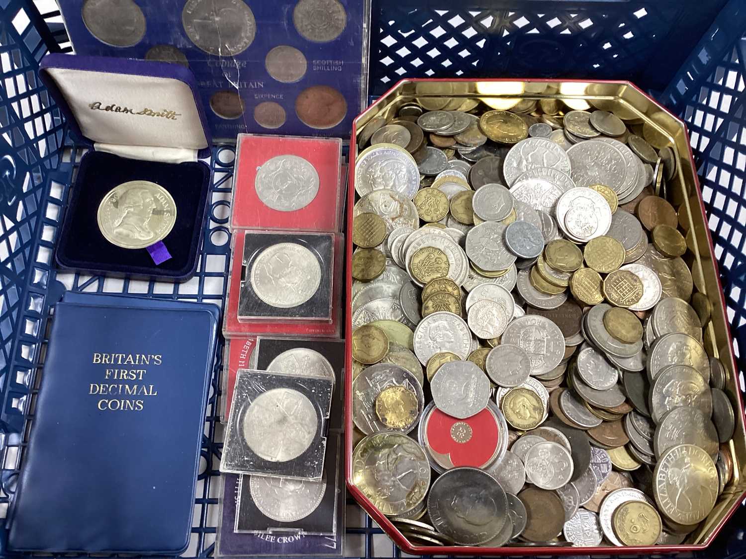 Lot 412 - Large Collection Of GB And World Coins,
