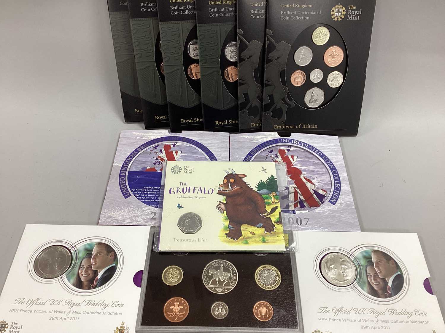 Lot 417 - Collection Of Twelve Royal Mint Coin Sets,