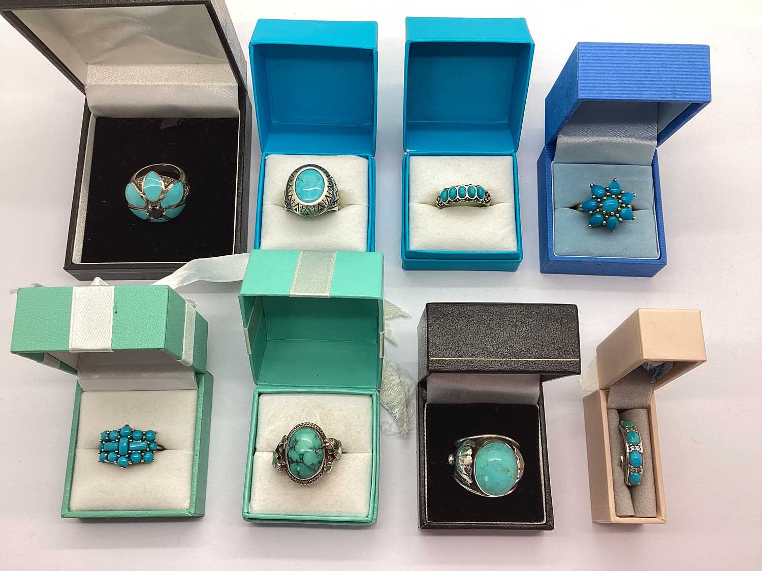 Lot 276 - A Hallmarked Silver Stone Set Ring, of