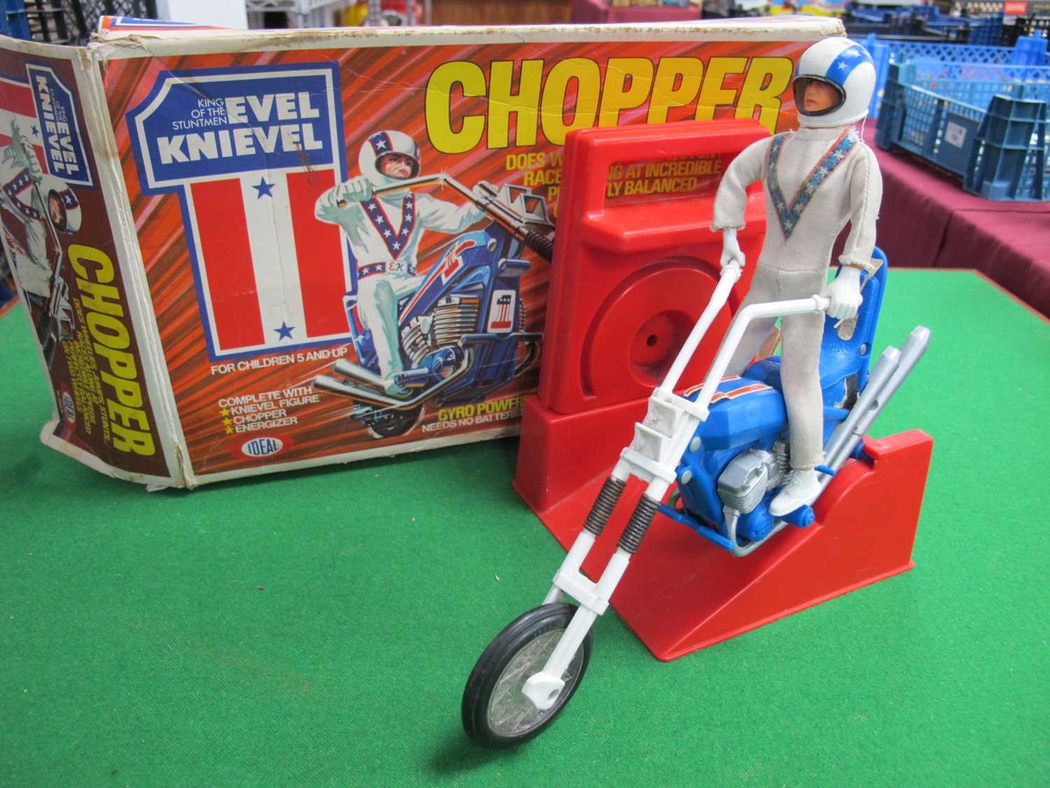Lot 685 - A circa 1970's Evil Knieval Chopper by Ideal
