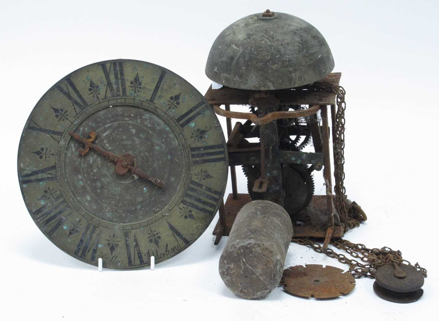 Lot 1420 - XVII Century Part Lantern Clock (Gilkes