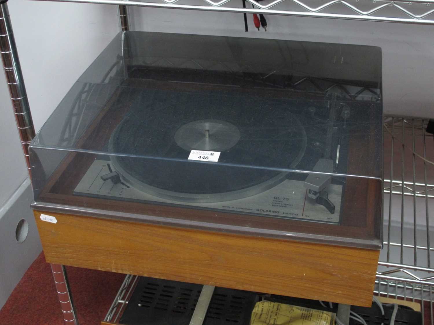 Lot 1036 - Goldring Lenco GL75 Turntable, (untested)
