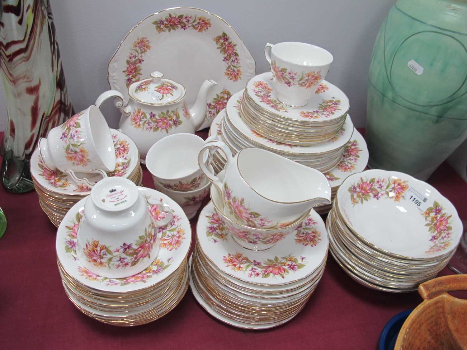 Lot 1195 - Colclough Floral Tea Service, of