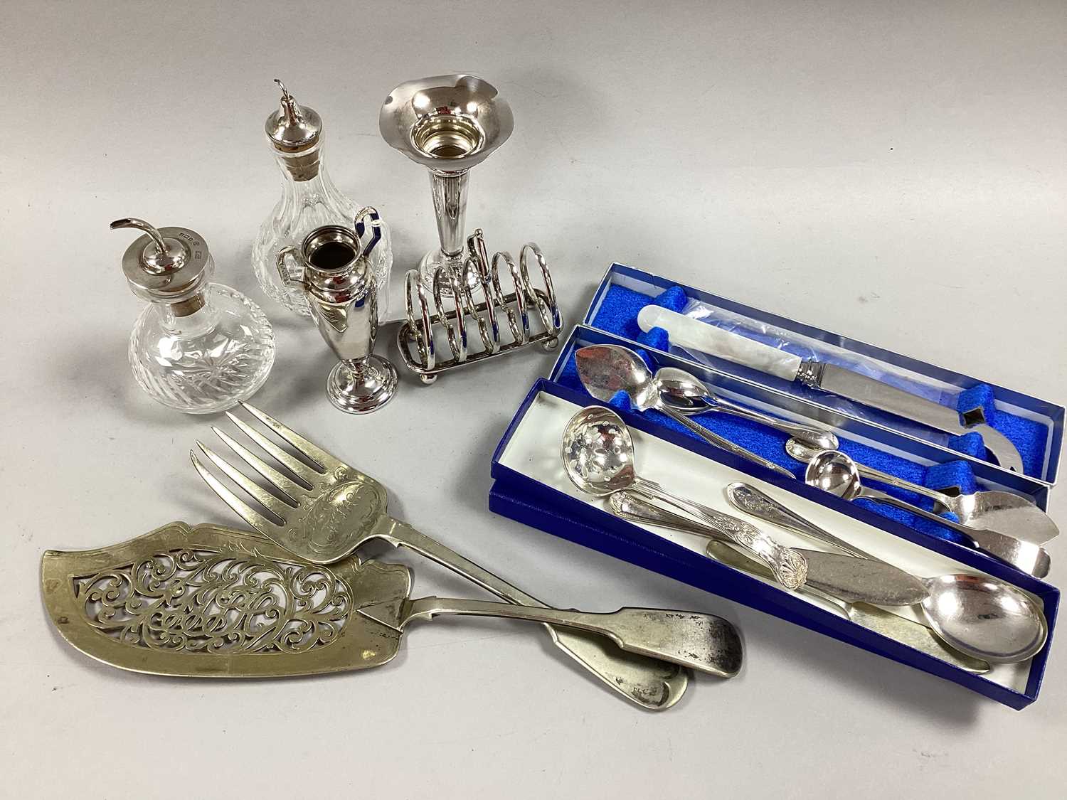 Lot 24 - Two Hallmarked Silver Topped Bitters Bottles,