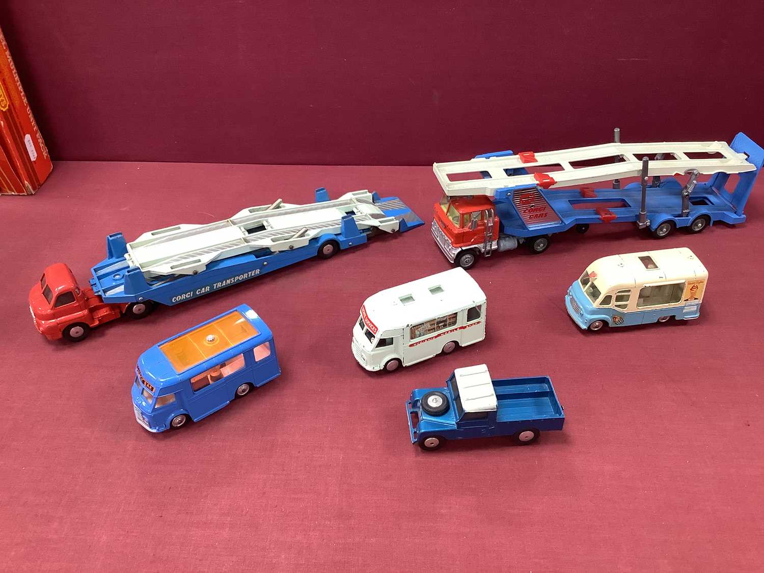 Lot 705 - Six Original Corgi Commercial Vehicles from