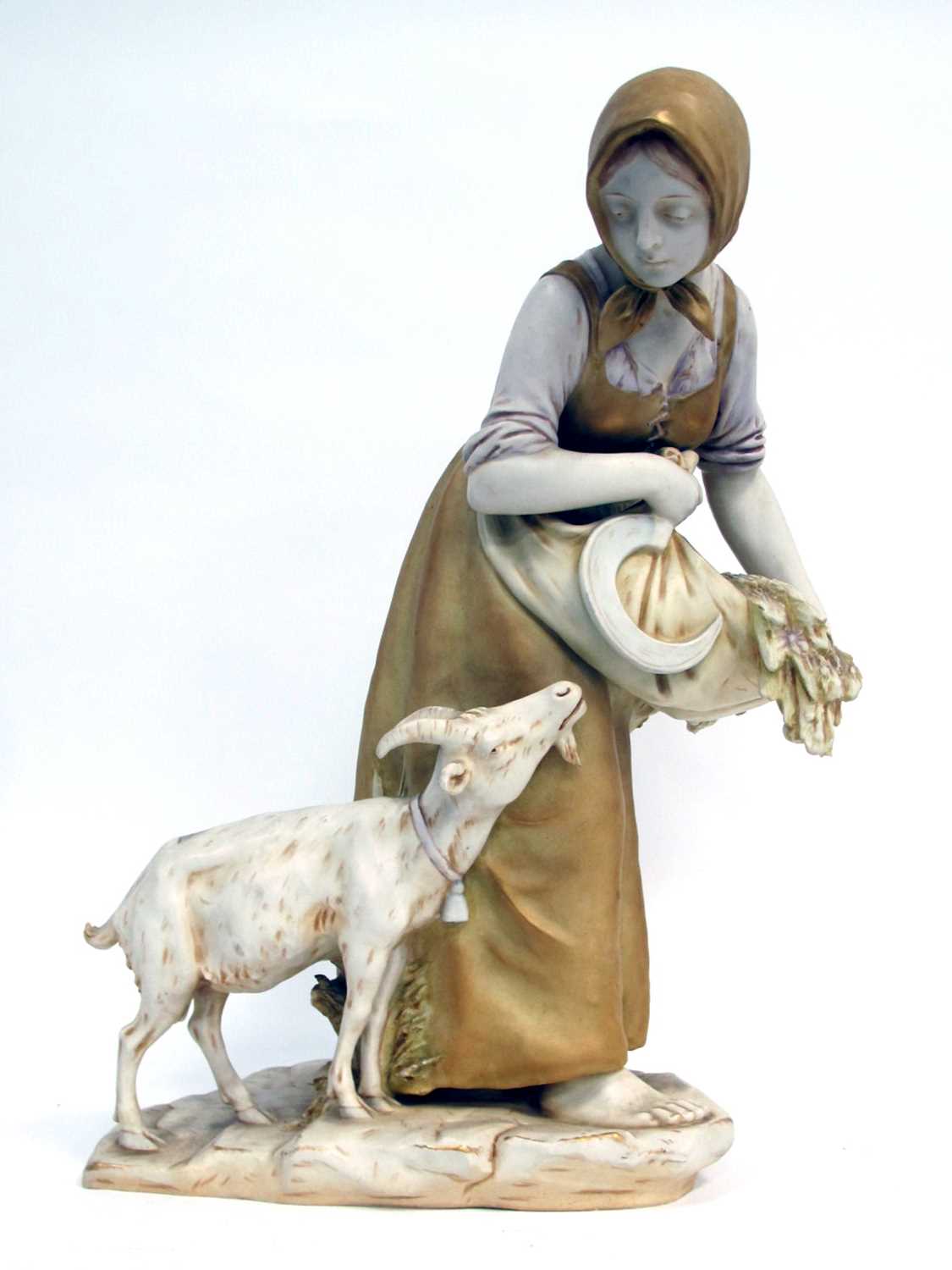 Lot 1176 - A Royal Vienna Pottery Model of a Lady
