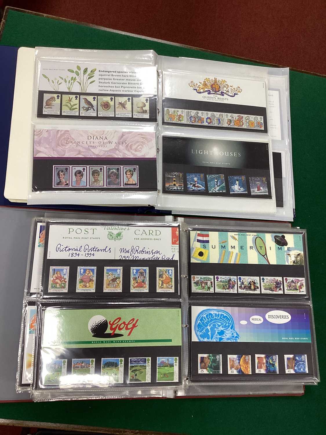 Lot 649 - Stamps; Two cover albums containing prestige
