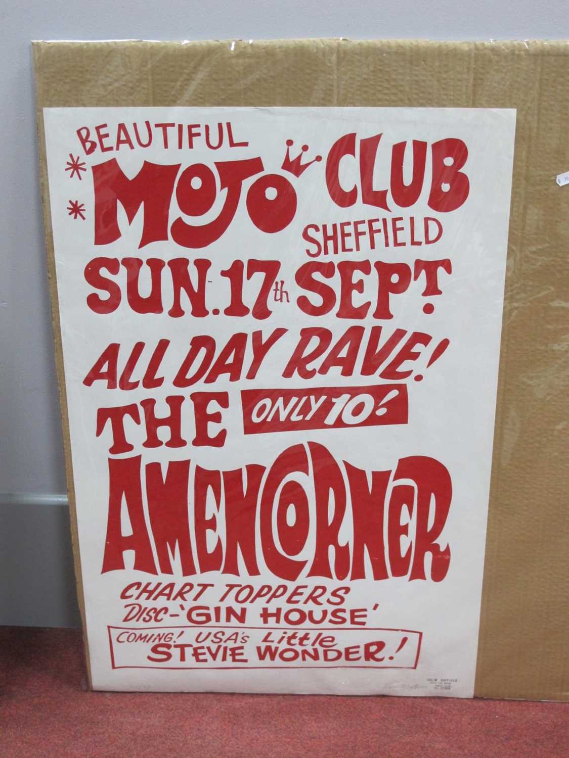 Lot 1530 - Poster - Reproduction Mojo Club, Sheffield,