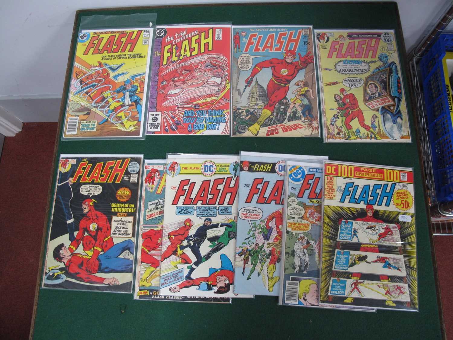 Lot 486 - Eleven The Flash Comic Books by DC, to