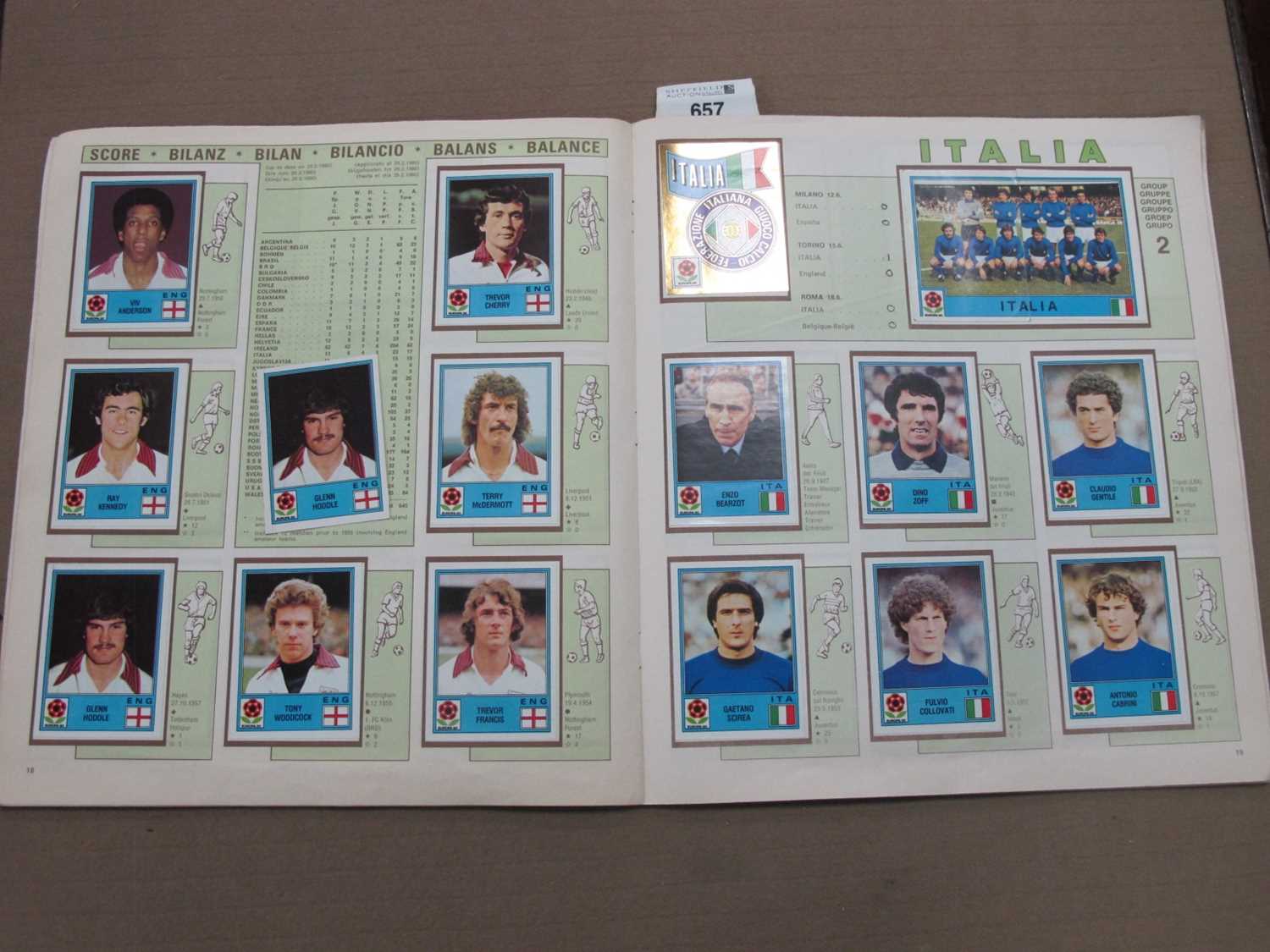 Lot 657 - Panini Europa 80 Sticker Album, complete,