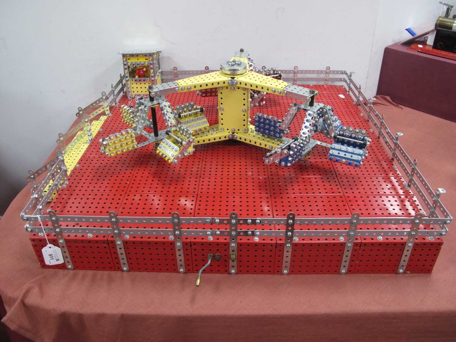 Lot 511 - A Hand Built (Post War) Meccano Model in the