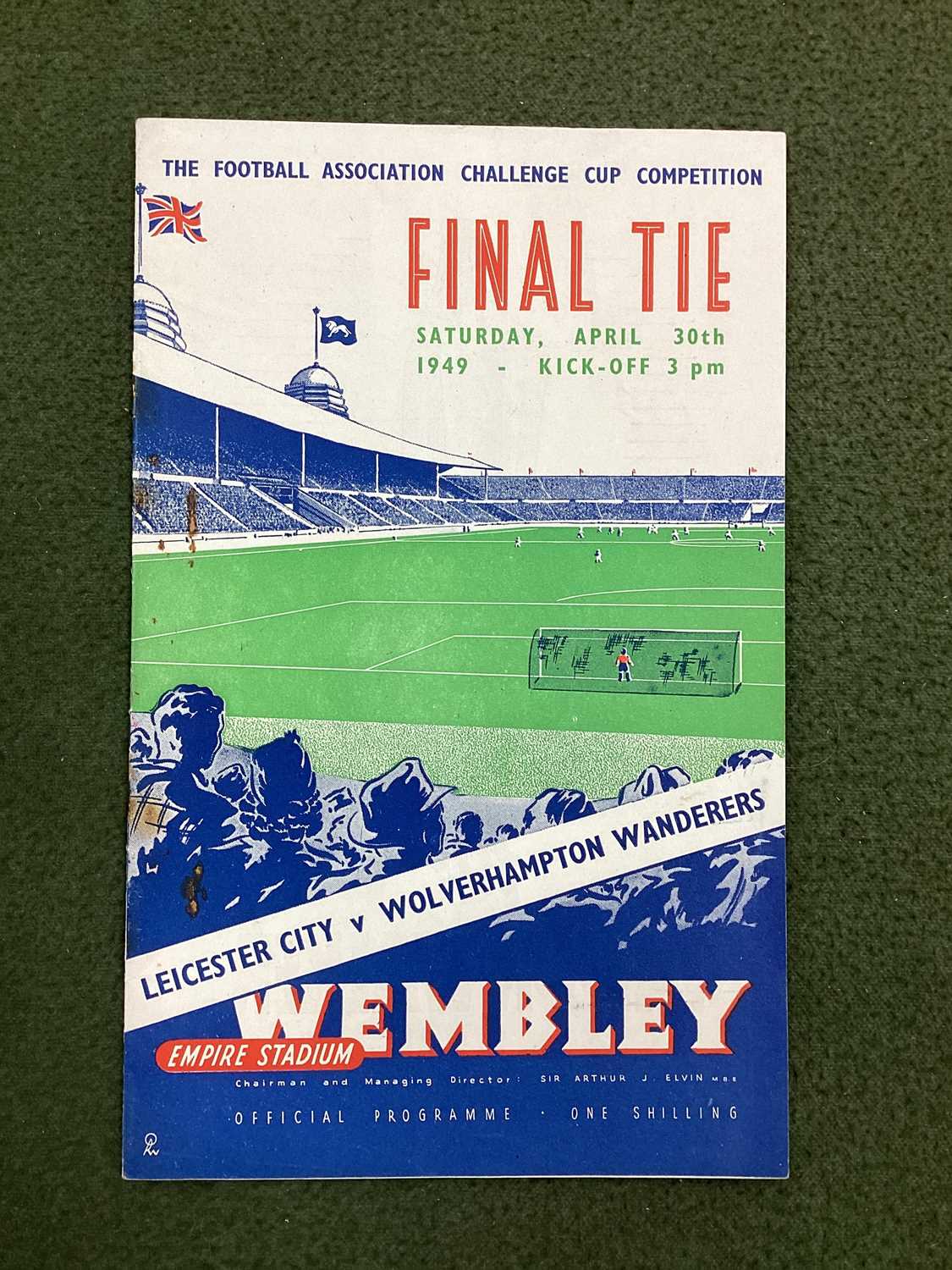 Lot 865 - 1949 F.A Cup Final Programme Leicester City