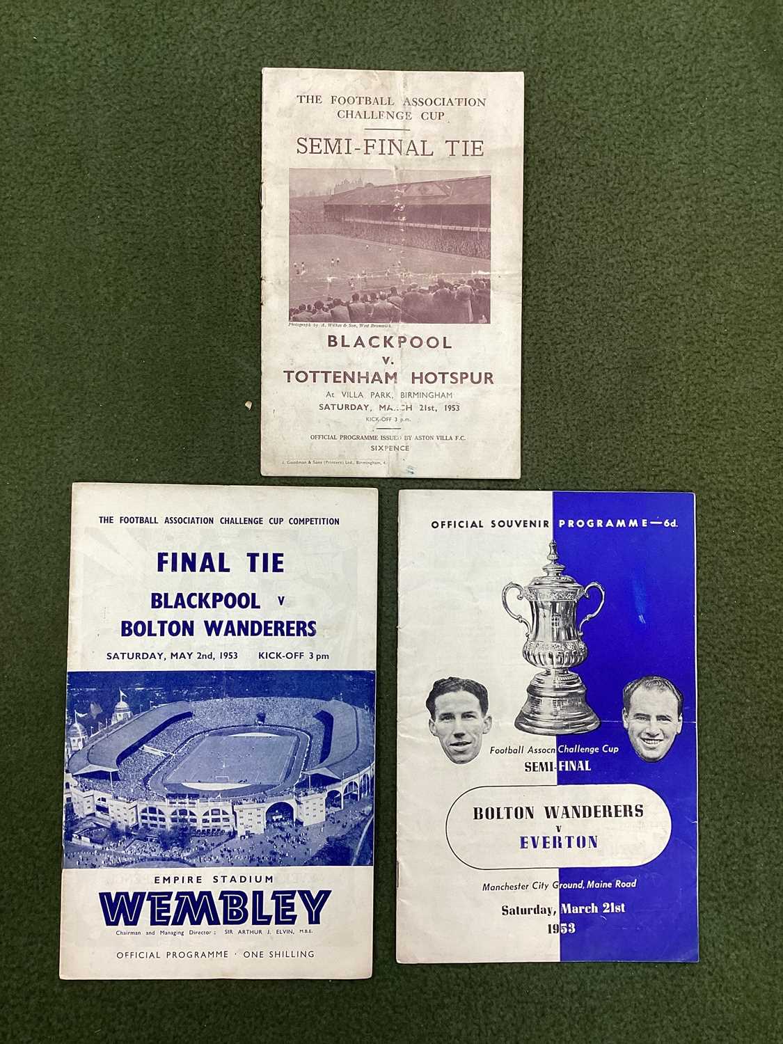 Lot 873 - 1953 F.A. Cup Final Programme Blackpool v.