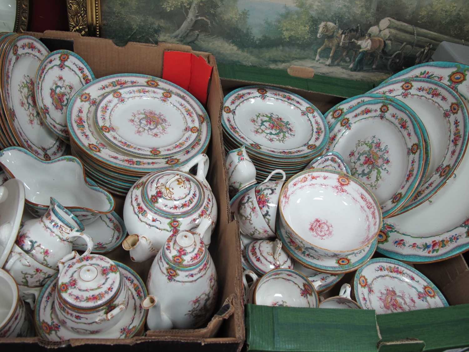 Lot 1014 - Cauldon '9120' Table Pottery, of