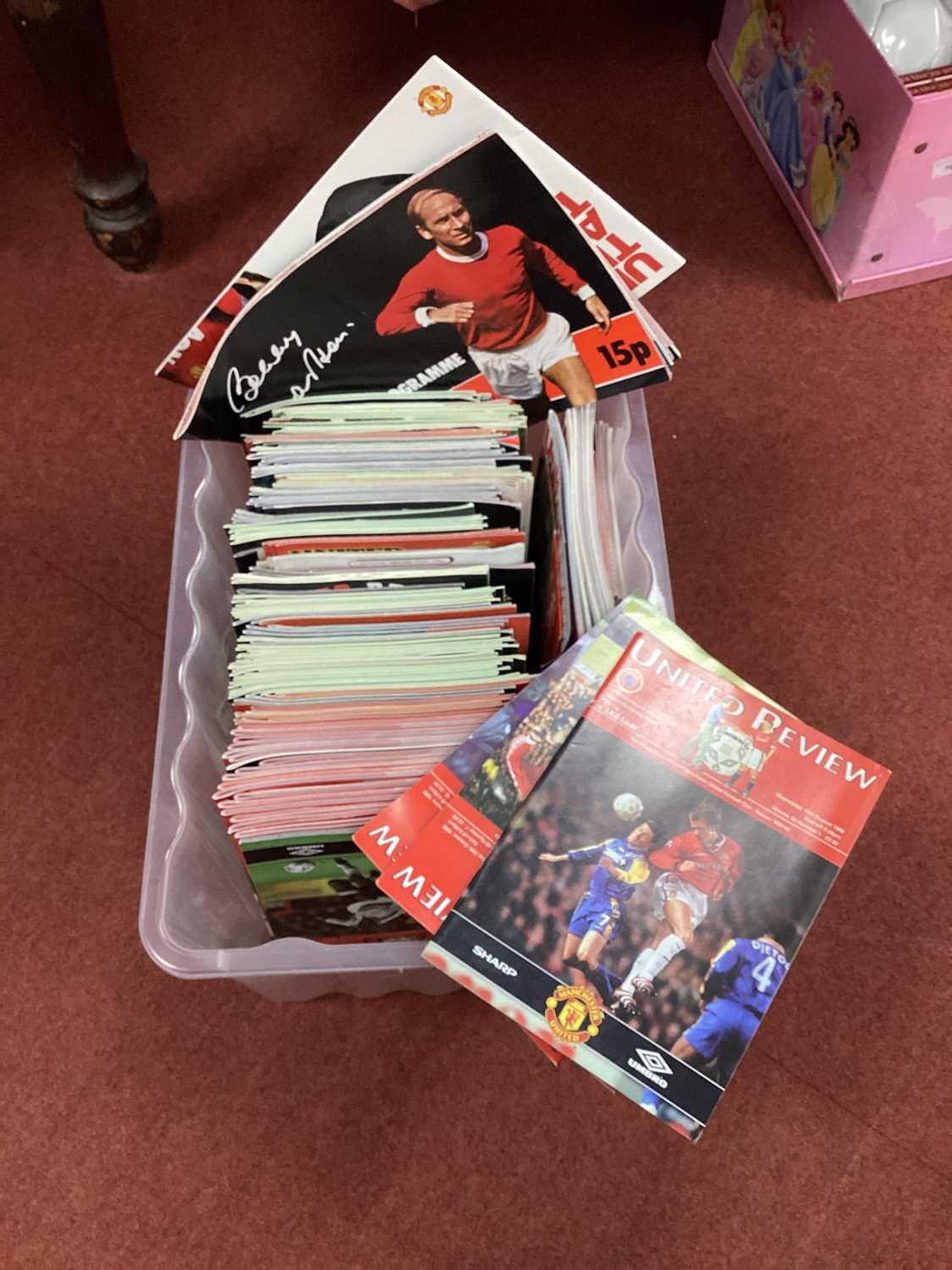 Lot 702 - Manchester United Home Programmes, including