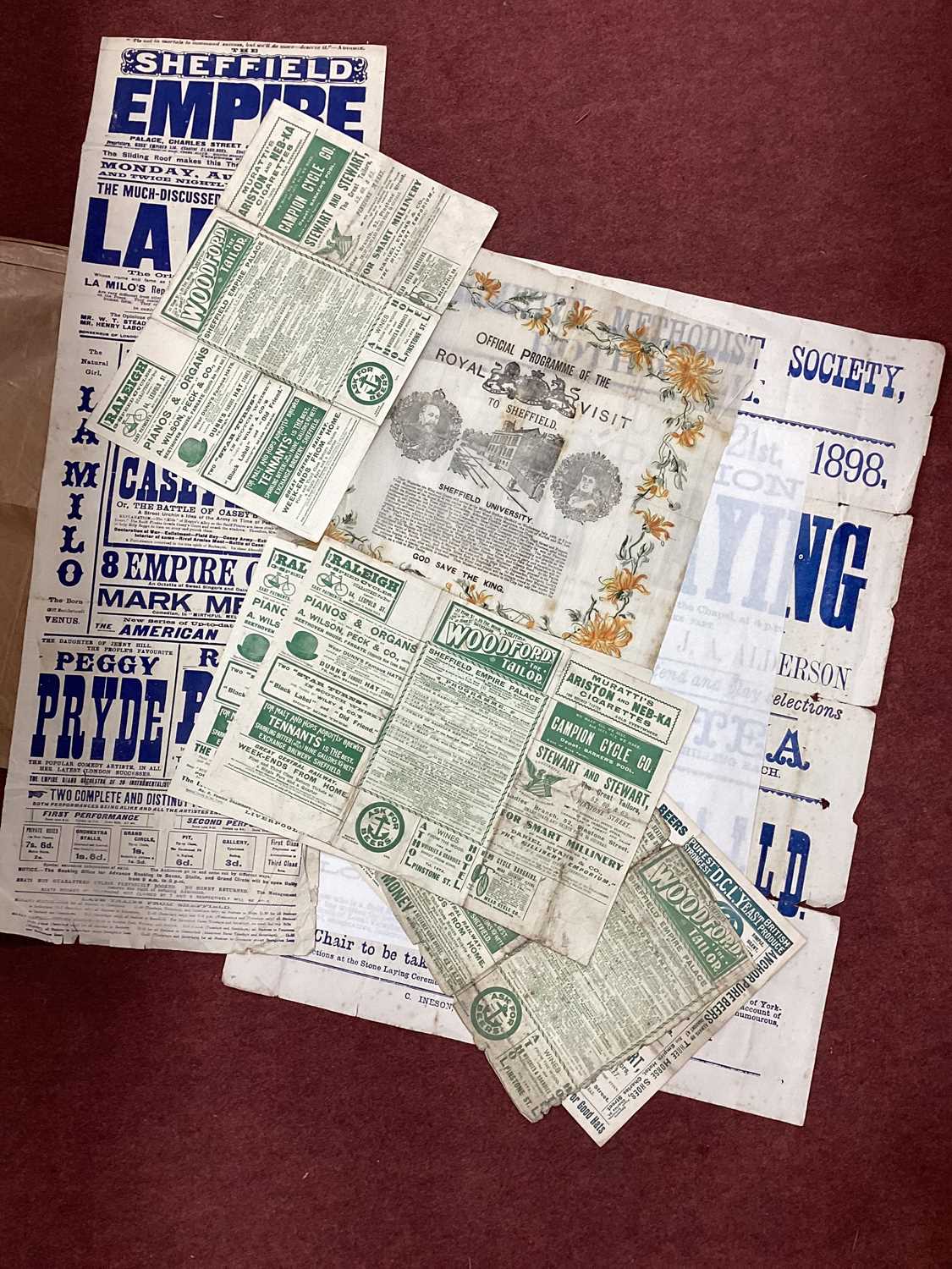 Lot 1511 - 1907 Sheffield Empire Poster 'Lamilo' 89 x