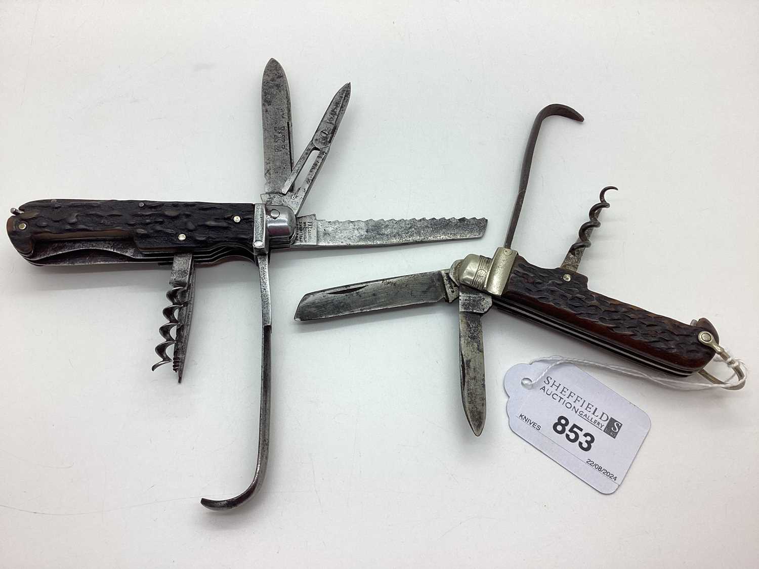 Lot 853 - Combination Multi Tool Folding Pocket Knife,