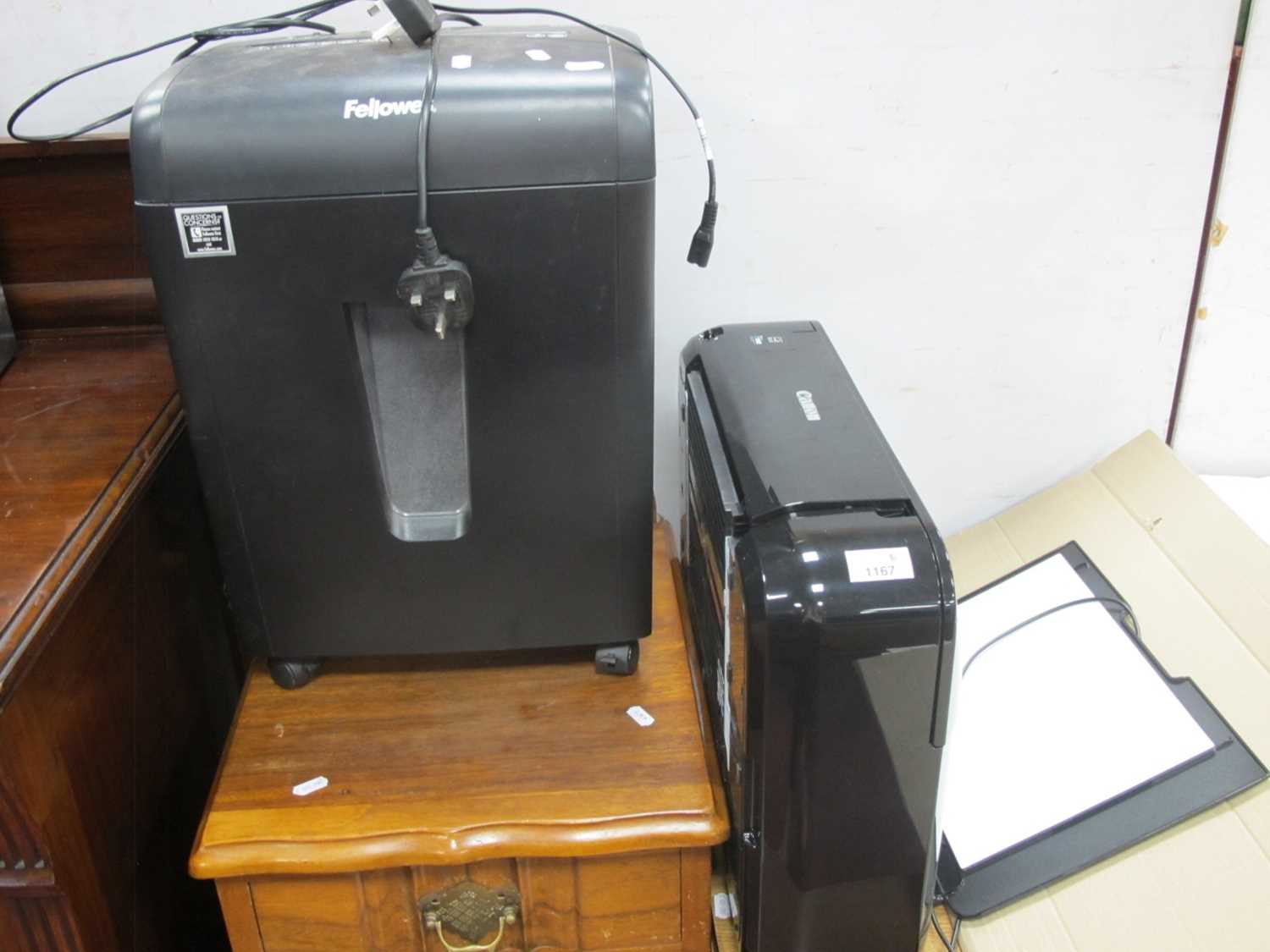 Lot 1167 - Fellows 62MC Paper Shredder, together with