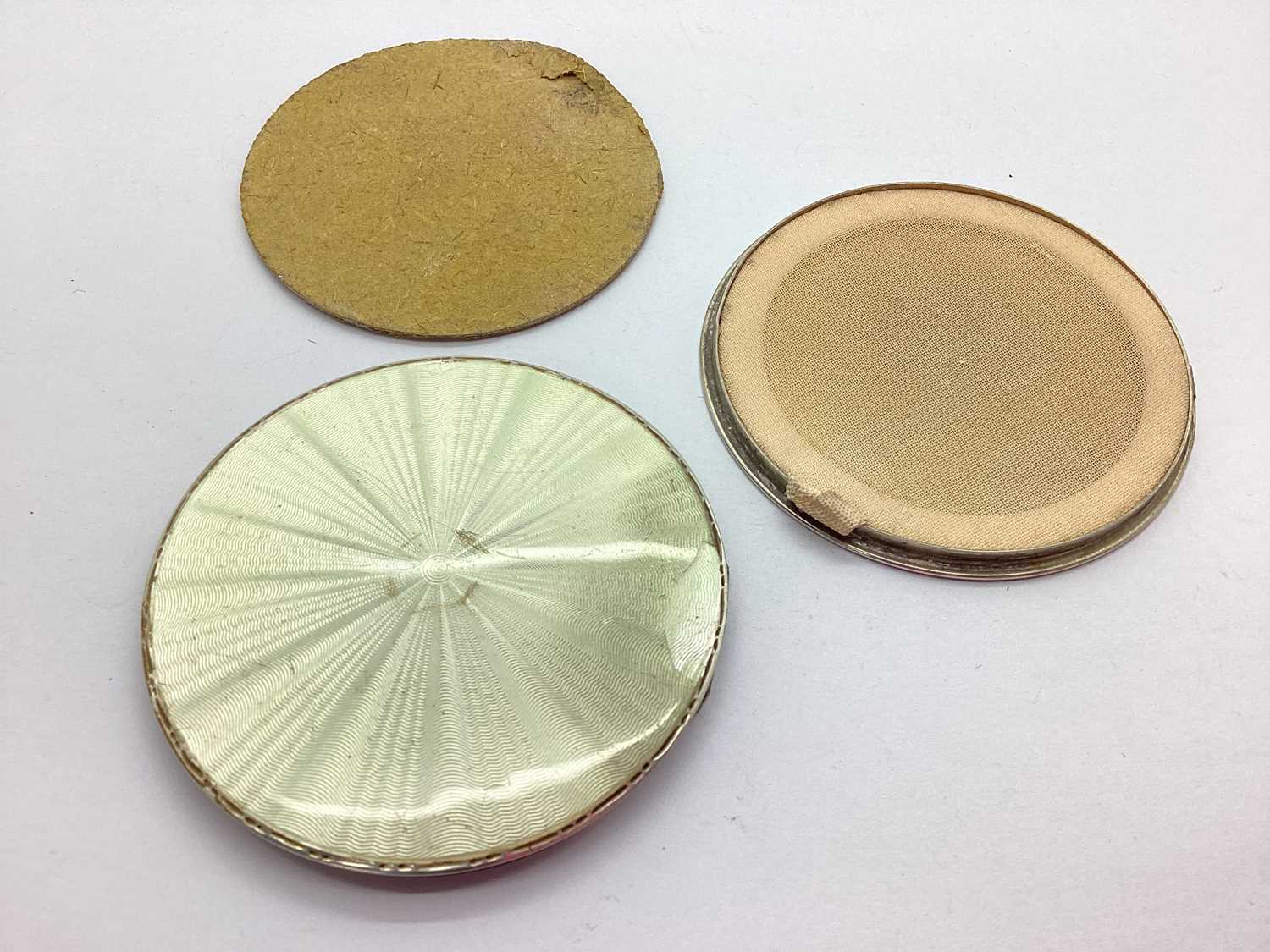 Lot 22 - A Hallmarked Silver and Enamel Powder Compact,