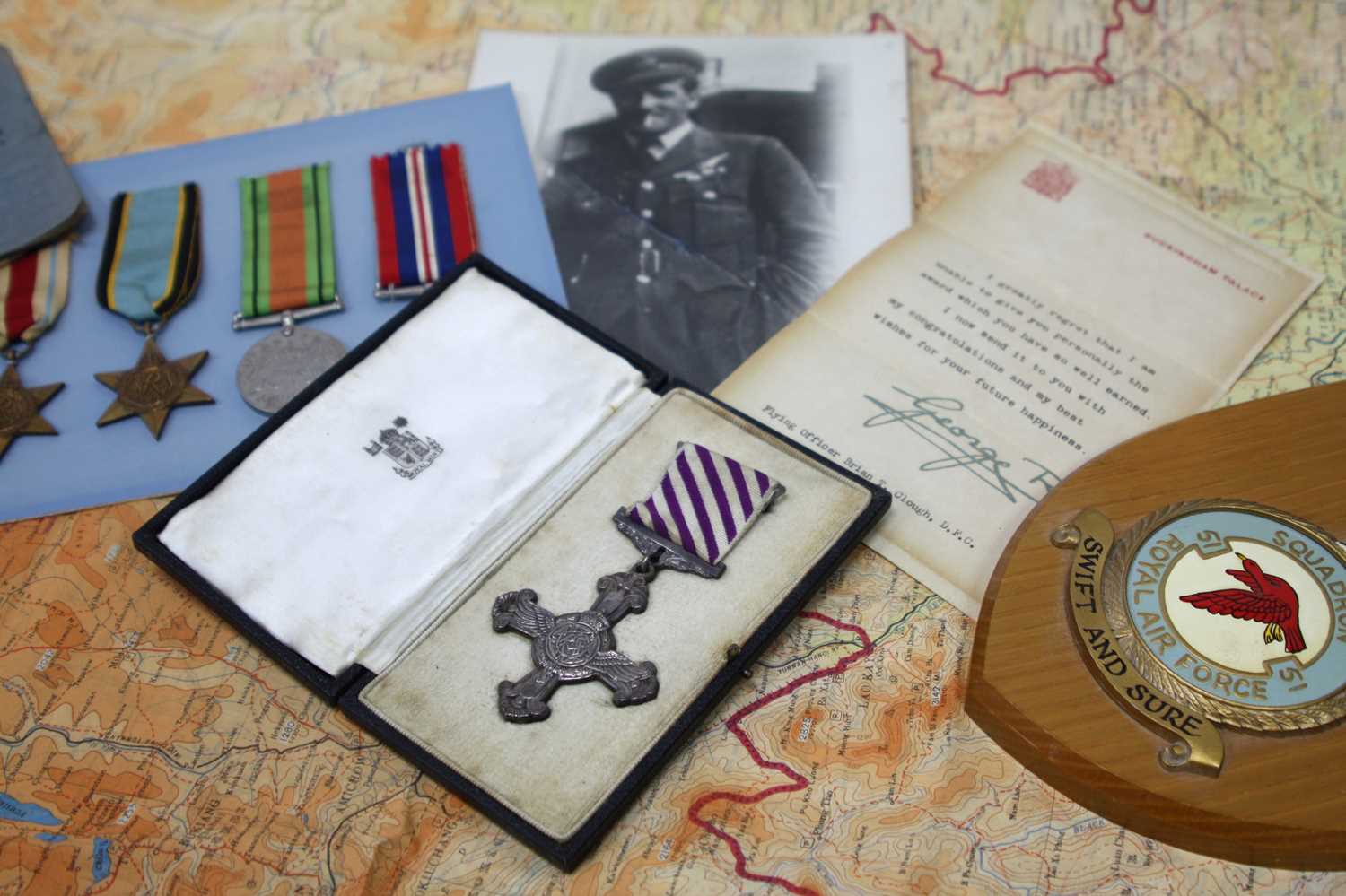 Lot 542 - WWII RAF Bomber Command DFC Medal Group,