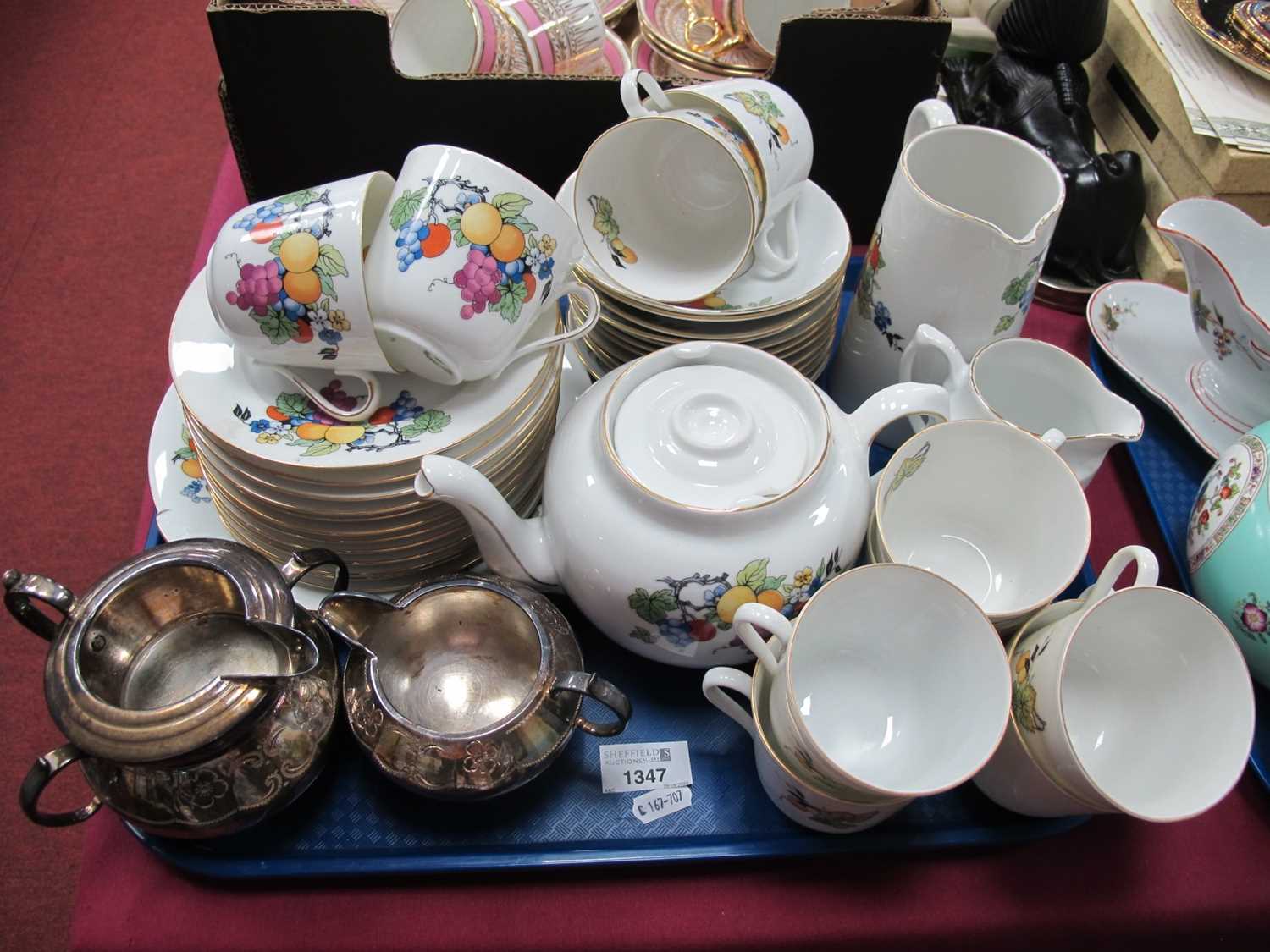 Lot 1347 - Czech Tea Service, circa 1920's, decorated