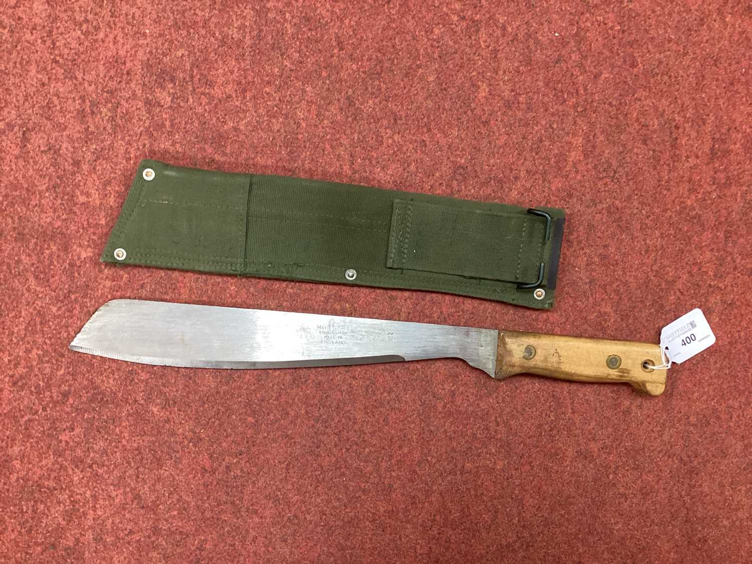 Lot 400 - British Army Issue 'Crocodile' Machete,