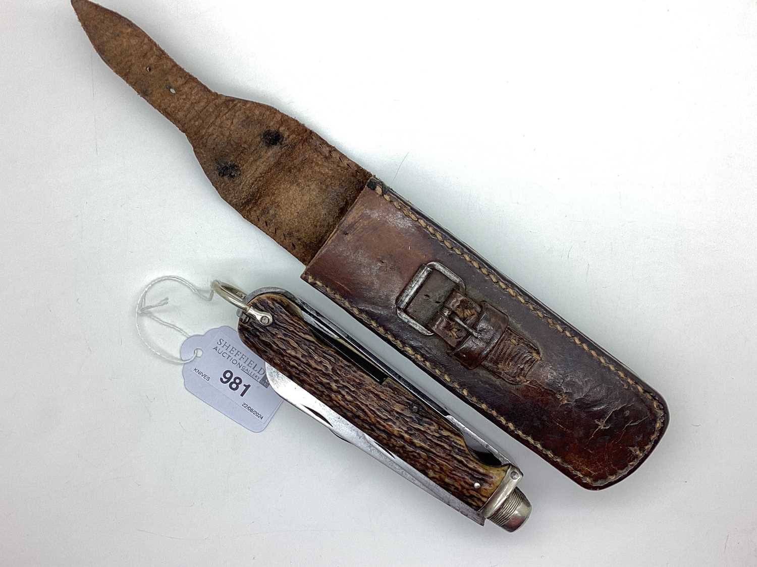 Lot 981 - Early XX Century Ten Blade Folding Knife,