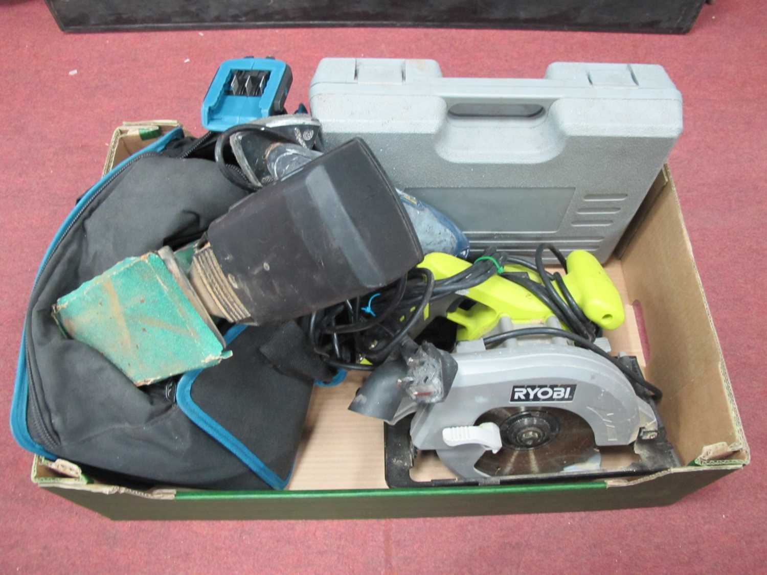Lot 1154 - Tools - Ryobi circular saw, Erbauer drill,
