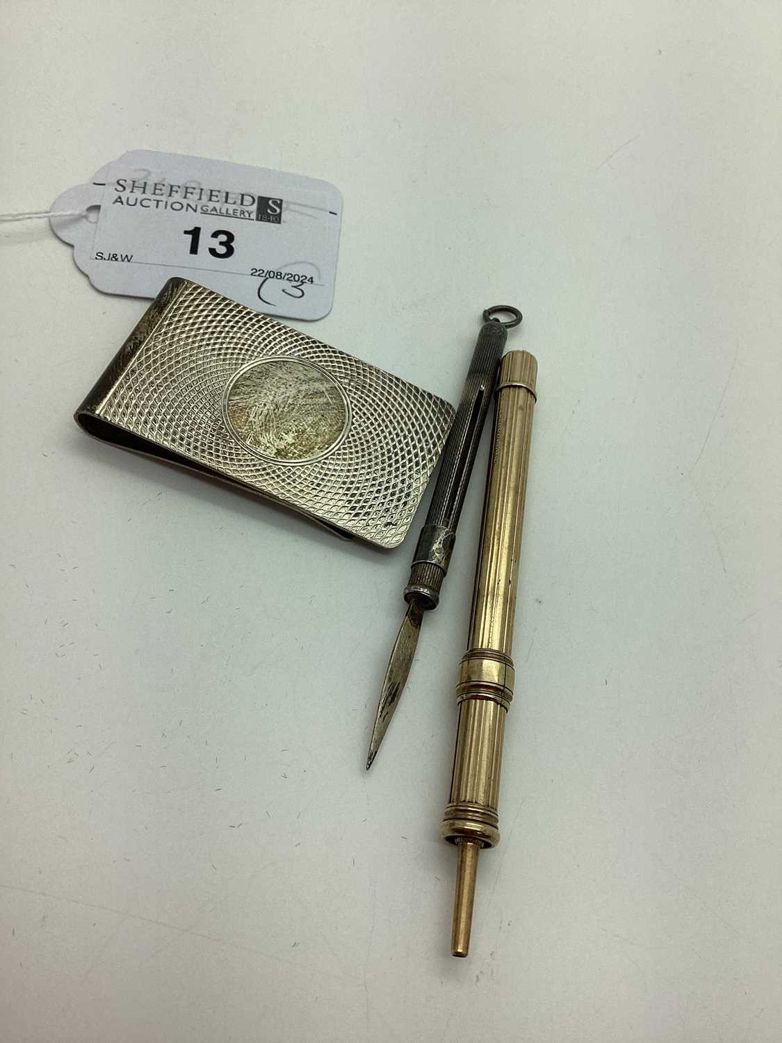 Lot 13 - Sampson Mordan & Co; A Gilt Coloured