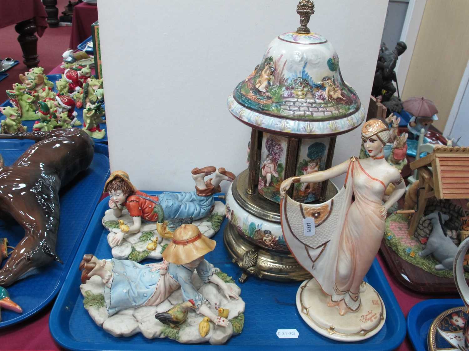 Lot 1308 - Capodimonte Porcelain, Art Deco Figure