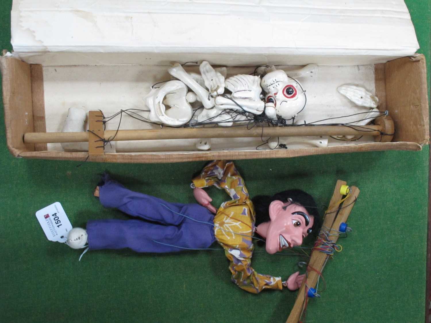 Lot 1504 - Skeleton Puppet, together with a Pelham
