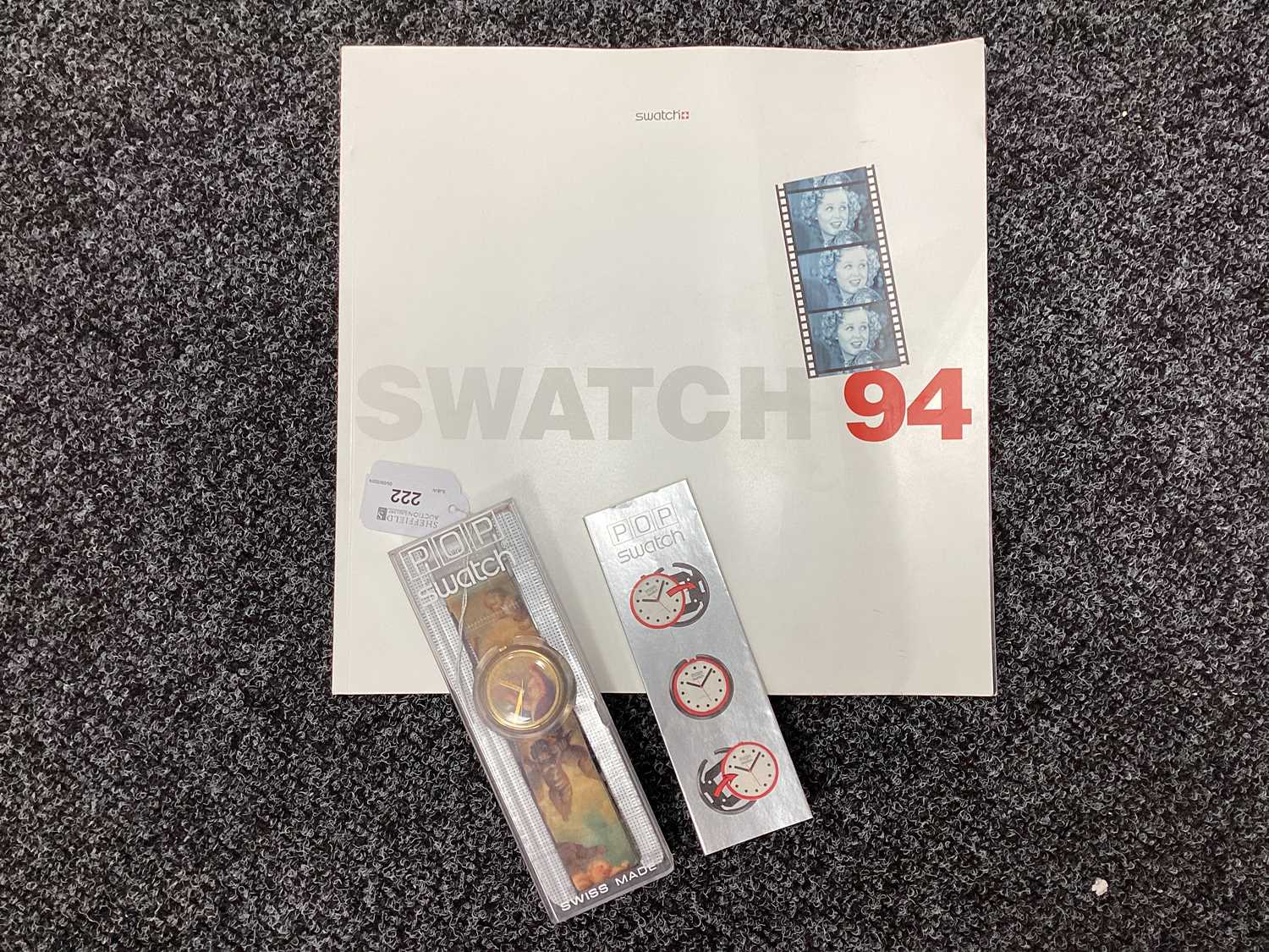Lot 222 - Pop Swatch; 1990's Cherub Watch, boxed; soft
