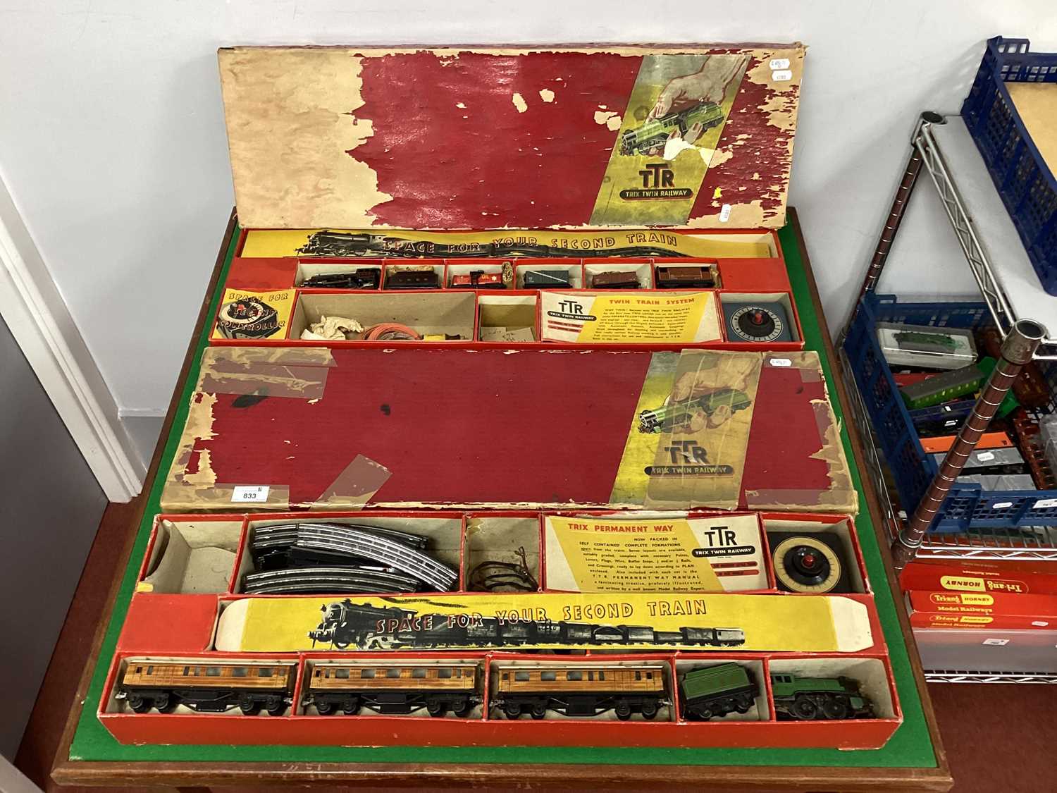 Lot 833 - Two Pre-War Trix Twin Railway TTR Sets