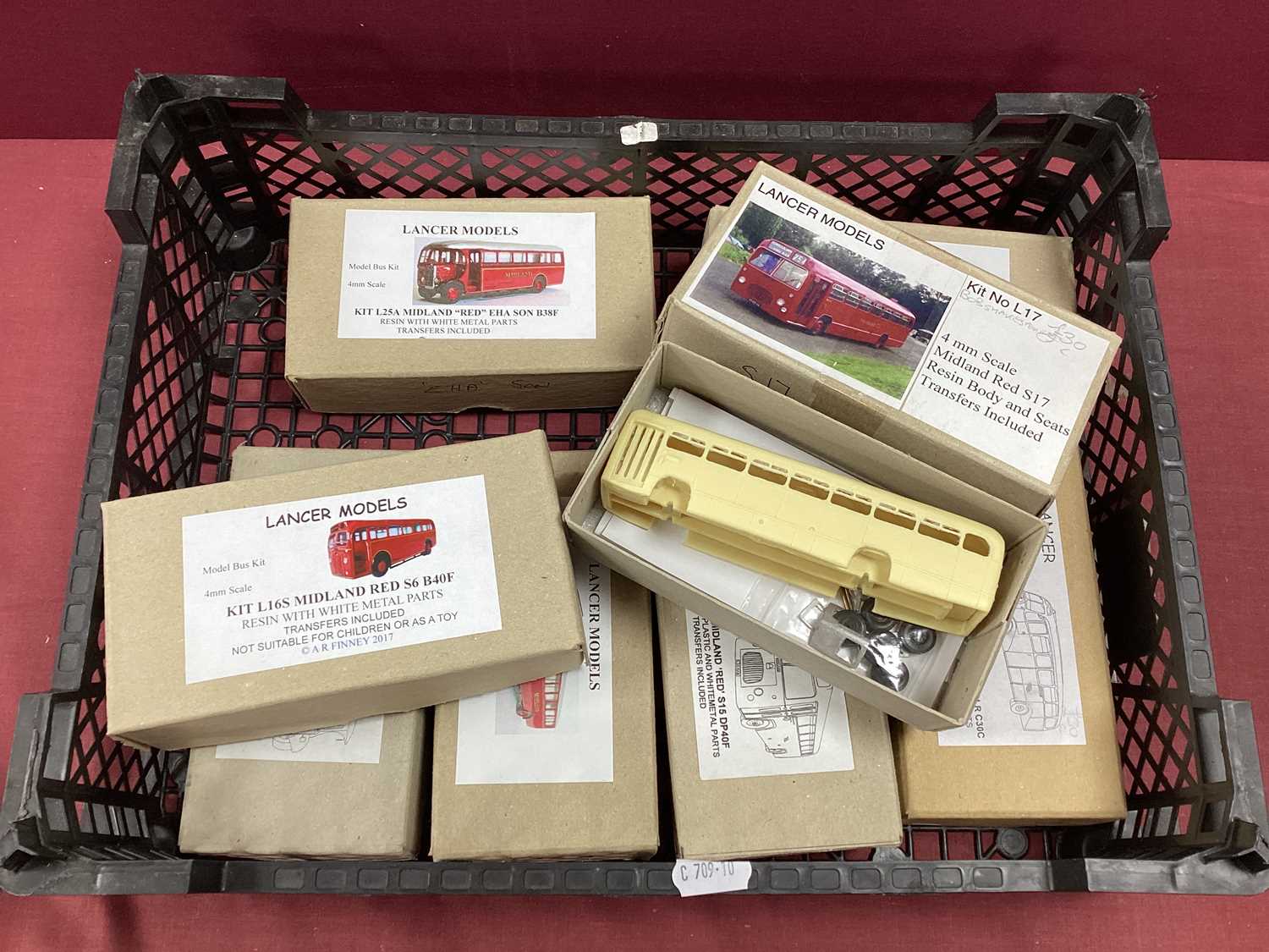 Lot 780 - Eight 4mm Scale Resin and White Metal Bus