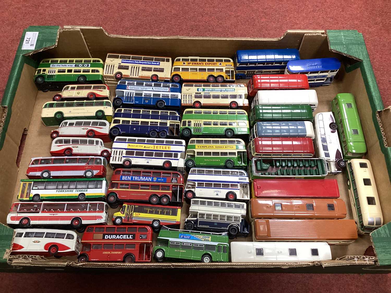 Lot 721 - Thirty Eight 1:76 Scale Diecast Model Buses,