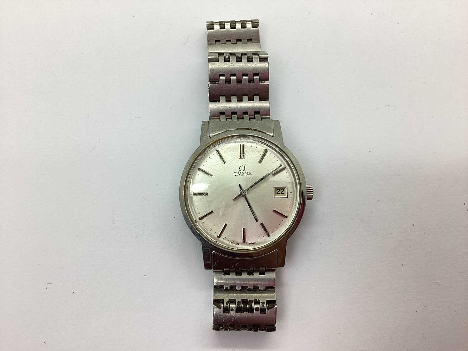 Lot 113 - Omega; A (Tool 9070) Stainless Steel Gent's