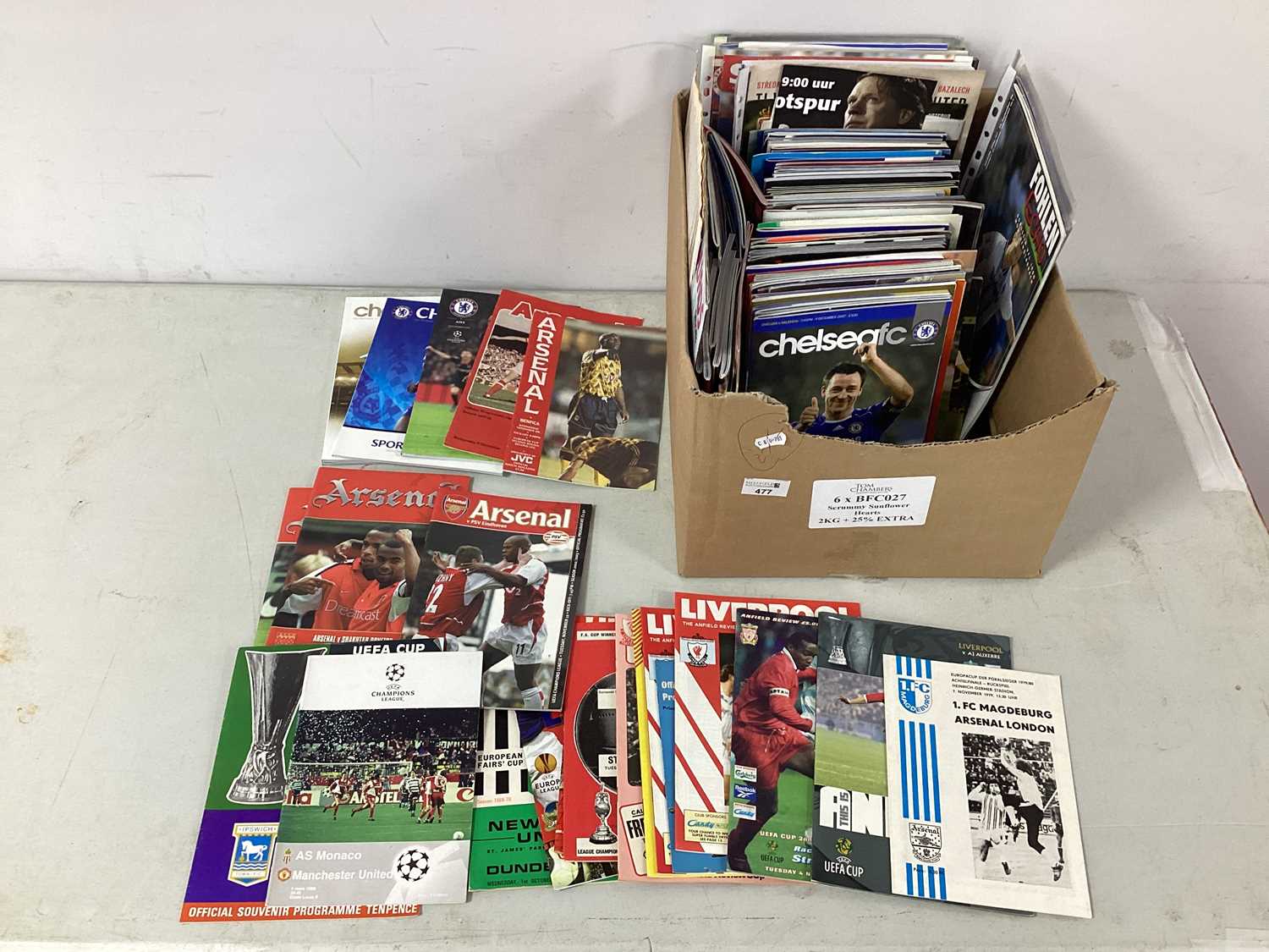 Lot 477 - European Competition Football Programmes,