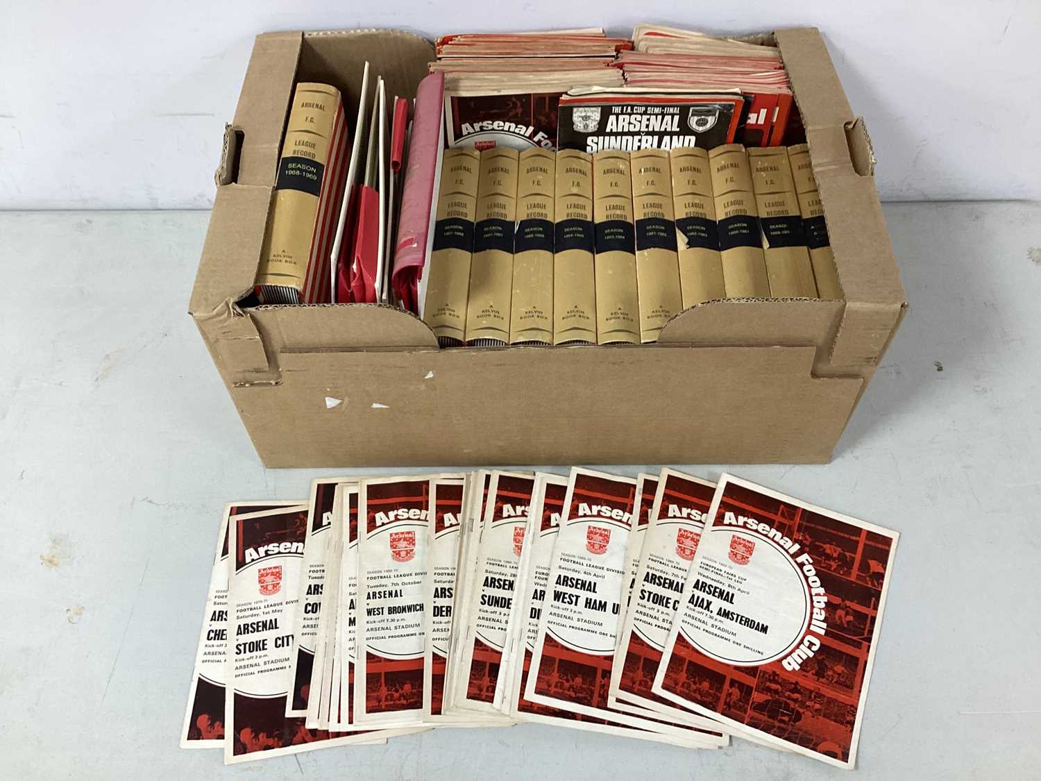 Lot 473 - Arsenal Football Programmes in Binders, good