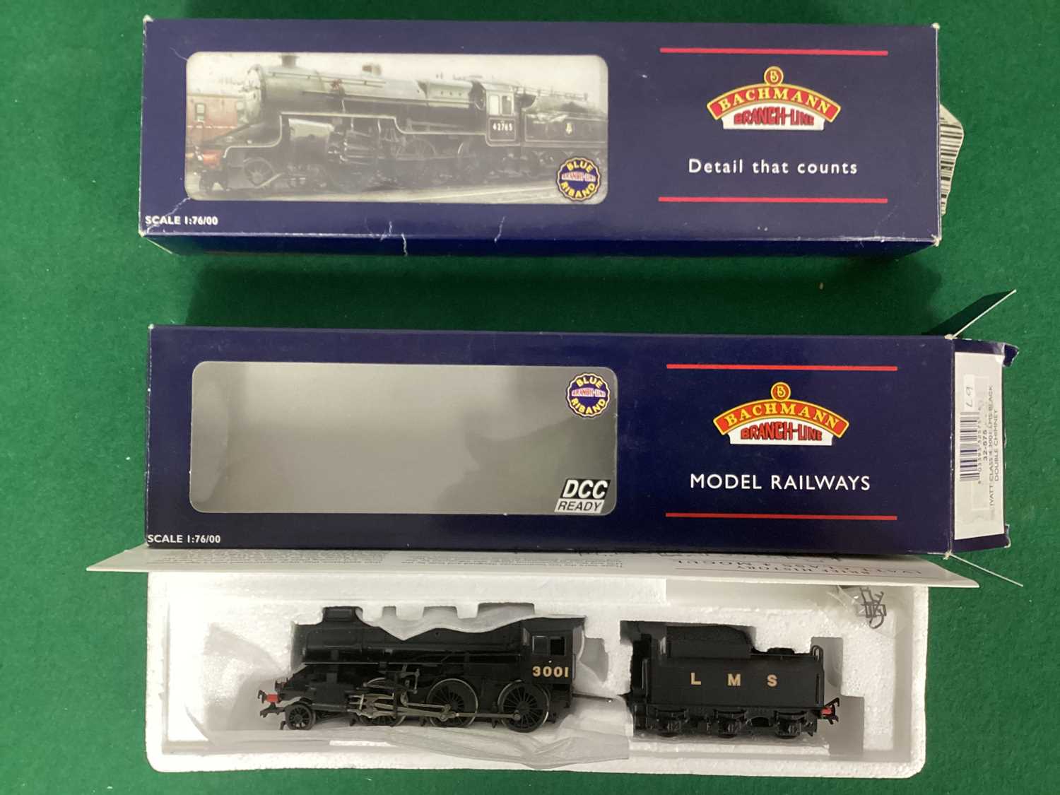 Lot 626 - Two Bachmann 00 gauge LMS Steam Locomotives