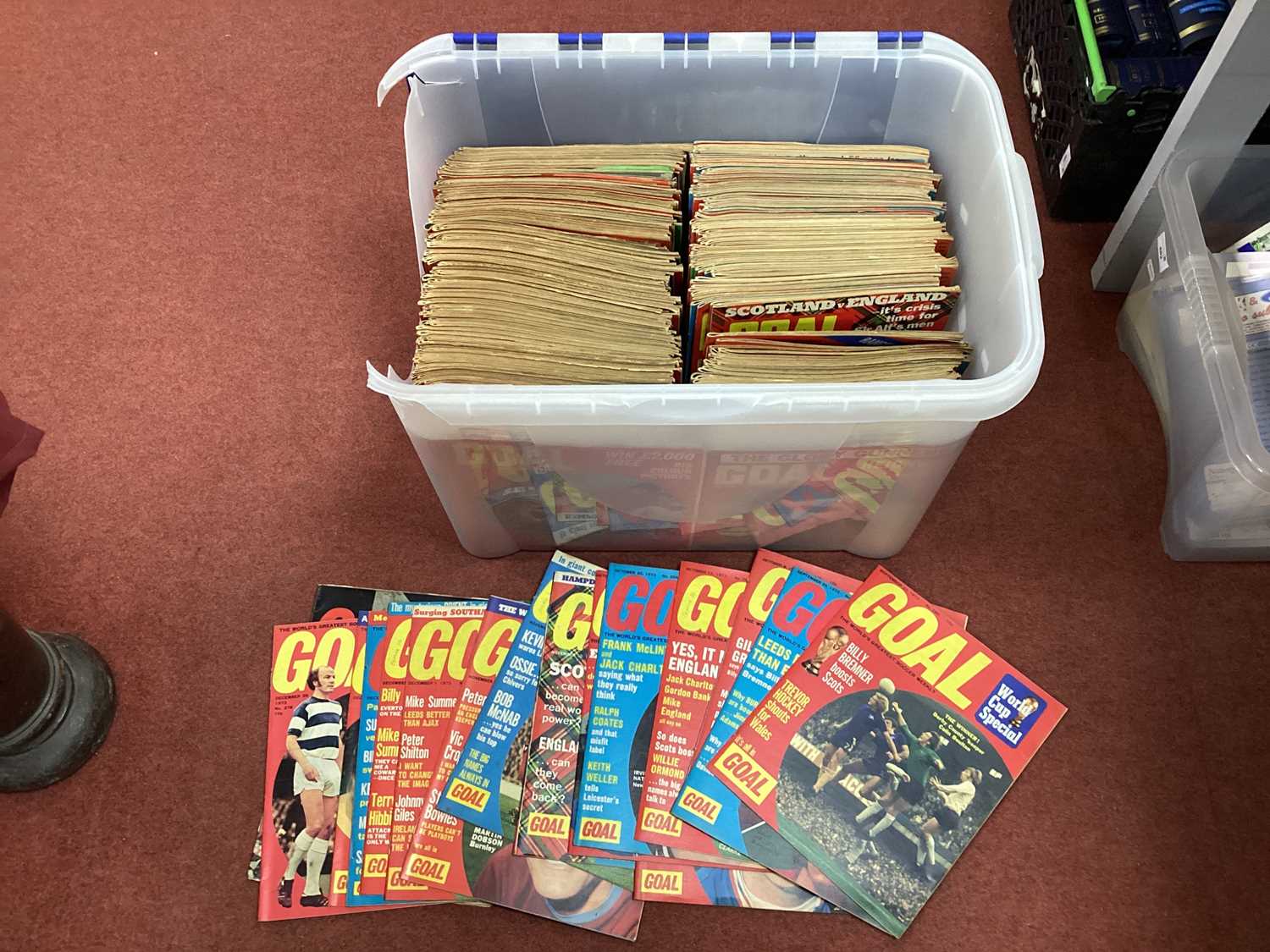 Lot 483 - Goal Football Magazines 1968-73, large